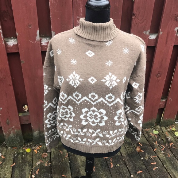 MJ Carroll | Sweaters | Vintage Brown Turtleneck Sweater | Poshmark